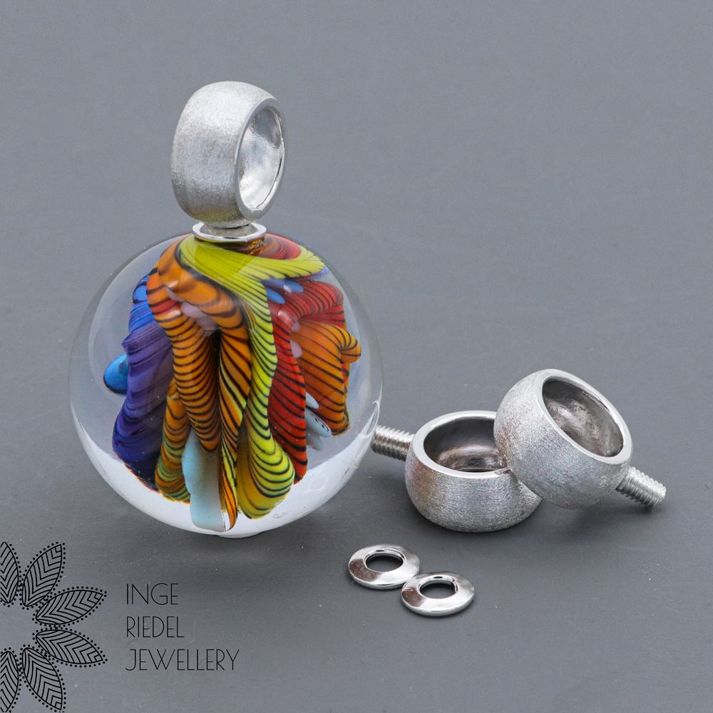 Satin – Sterling Silver Bead Bails - Inge Riedel Jewellery